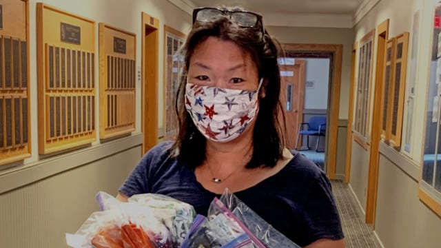 Williston Parent Donates 224 Masks - Williston